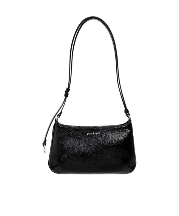 Palm Angels Logo Shoulder Bag - Black