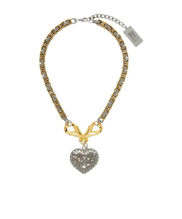 CHOPOVA LOWENA Lock Up My Heart Necklace - Gold/silver