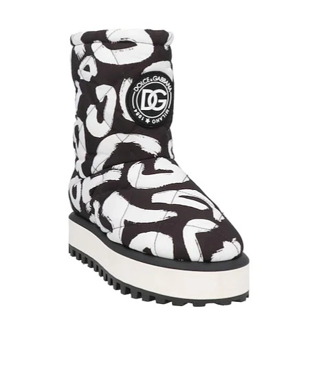 Dolce & Gabbana Two-tone Padded Platform Boots