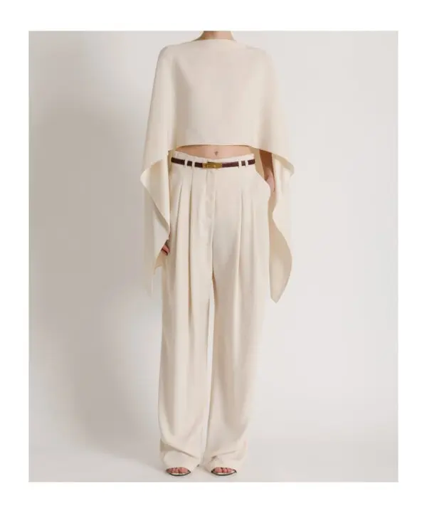 Alberta Ferretti Wide-leg Tailored Trousers With Pleats