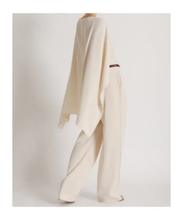Alberta Ferretti Wide-leg Tailored Trousers With Pleats