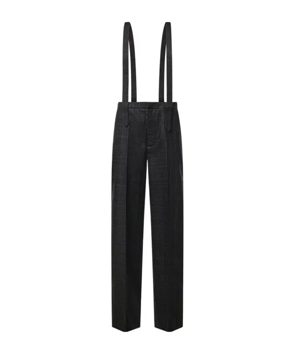 DONDUP Logo Detail Dungarees - Black