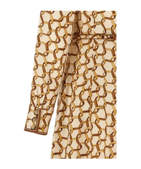 Zimmermann Long-sleeved Belted Maxi Dress