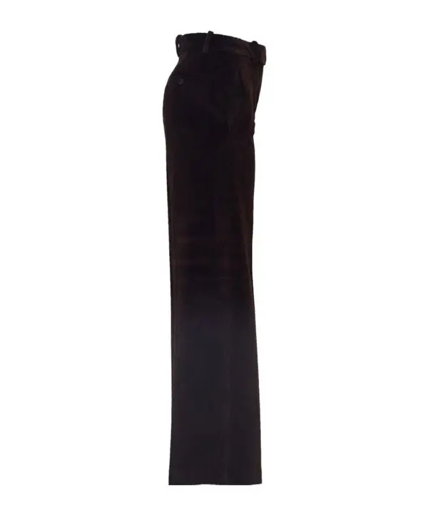 CIRCOLO 1901 Tailored Straight-leg Velvet-like Pants