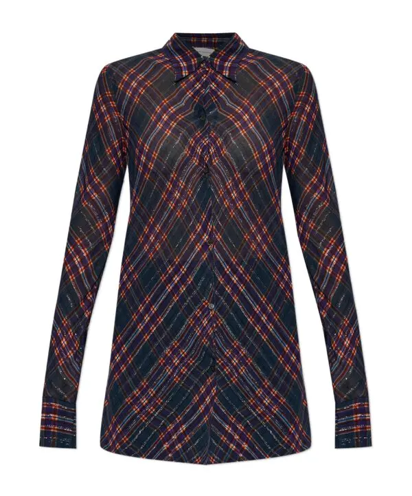 Dries Van Noten Fitted Lurex Shirt - Multicolor