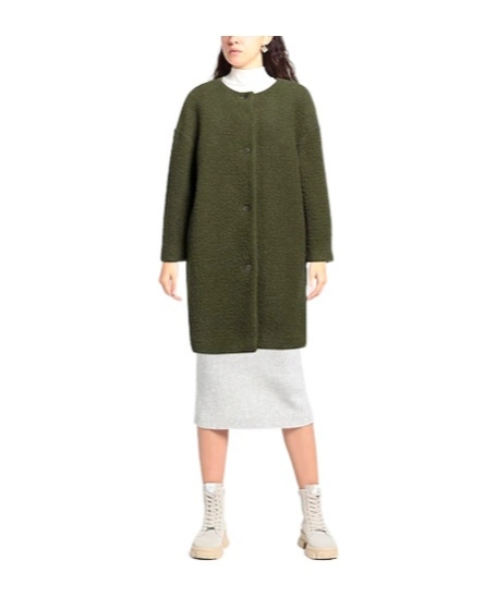 Max Mara Single-breasted Teddy Fleece Jacket
