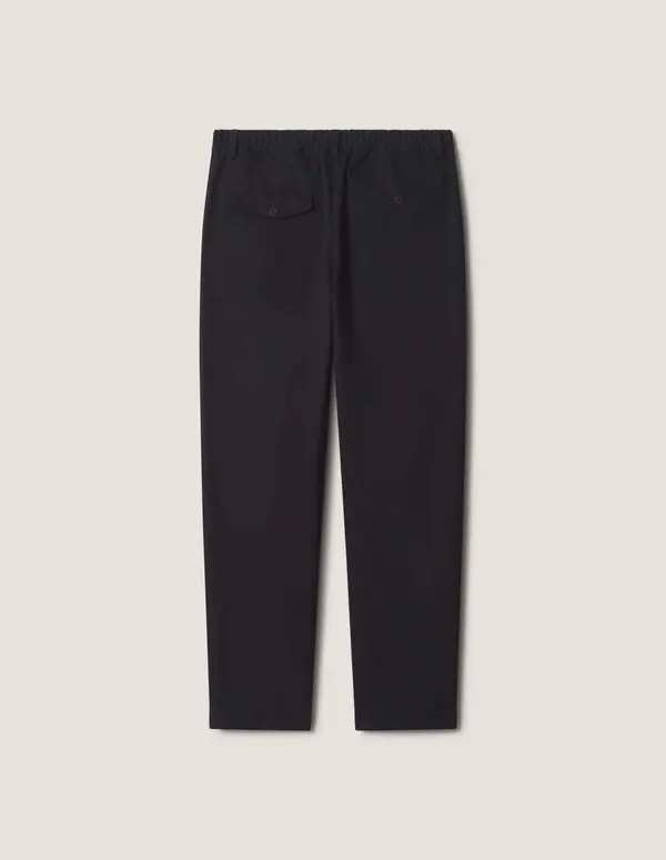 Maison Kitsuné Pleated Elasticated-waistband Trousers