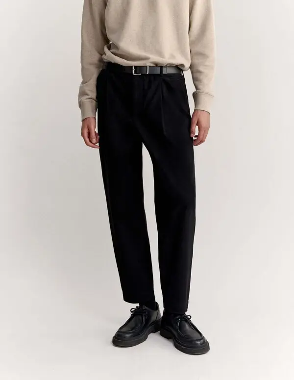 Maison Kitsuné Pleated Elasticated-waistband Trousers