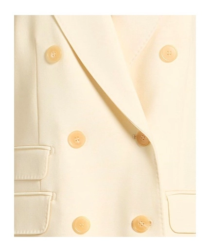 Max Mara Double-breasted Crepe Blazer - No