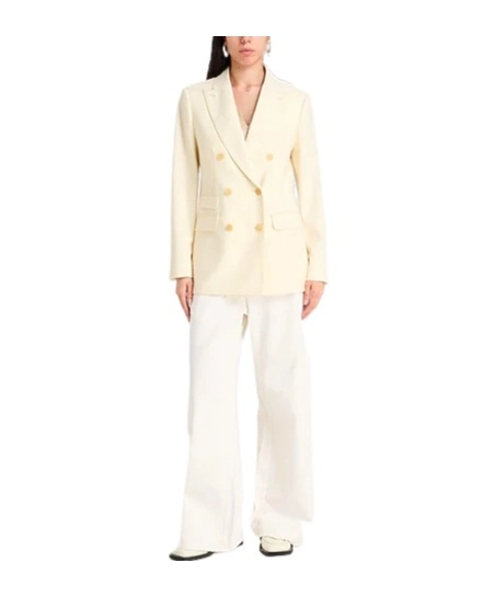 Max Mara Double-breasted Crepe Blazer