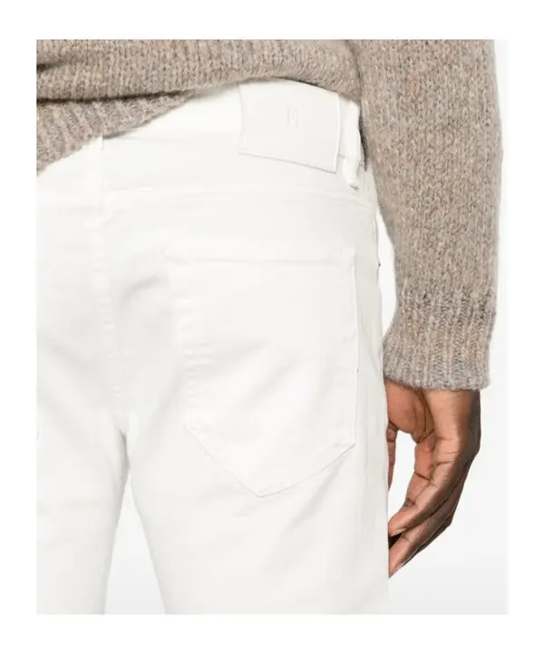 PT TORINO Logo-patch Slim Jeans - White