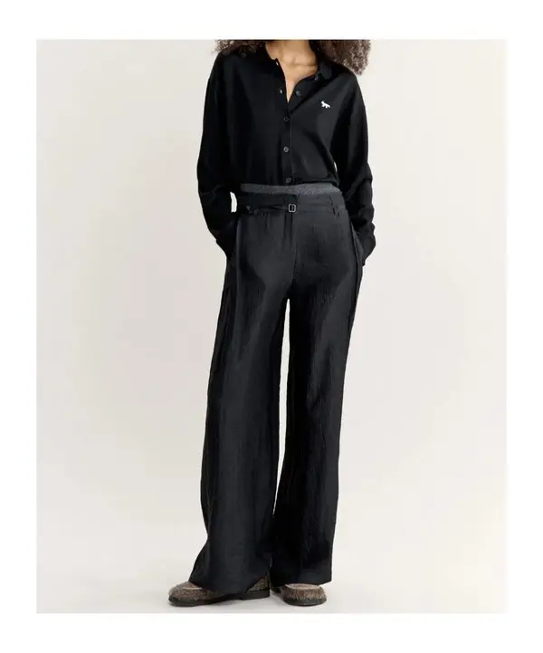 Maison Kitsuné Profile Fox Merino Relaxed Polo Cardigan