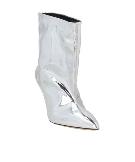 Isabel Marant Étoile Metallic Pointedtoe Ankle Boots