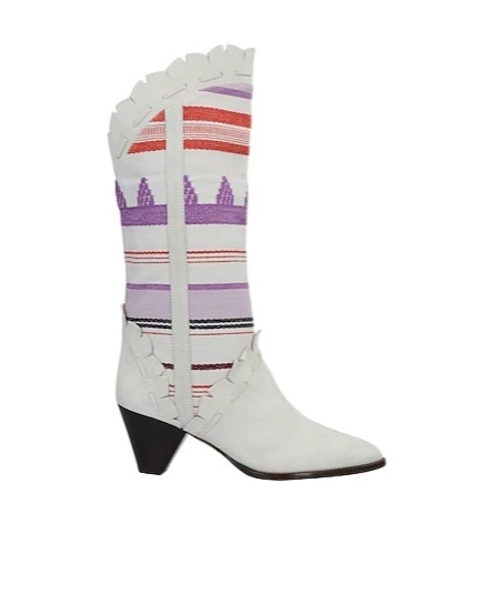 Isabel Marant Étoile Multicolor Pointed Toe Cone Heel Boots