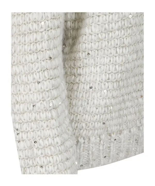 Herno Textured Knitted Jumper With Sequins