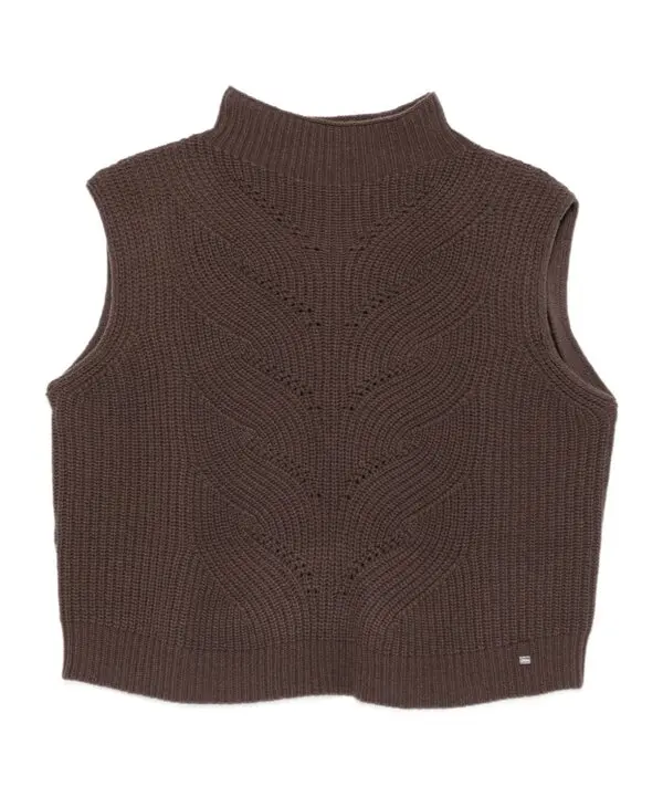 Herno Sleeveless High-neck Sweater