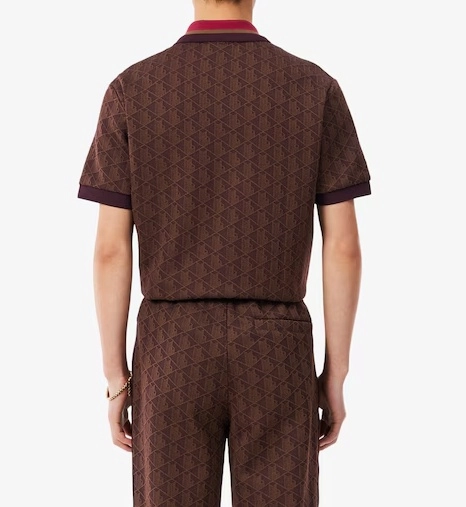 Lacoste Classic Fit Monogram Jacquard Polo Shirt