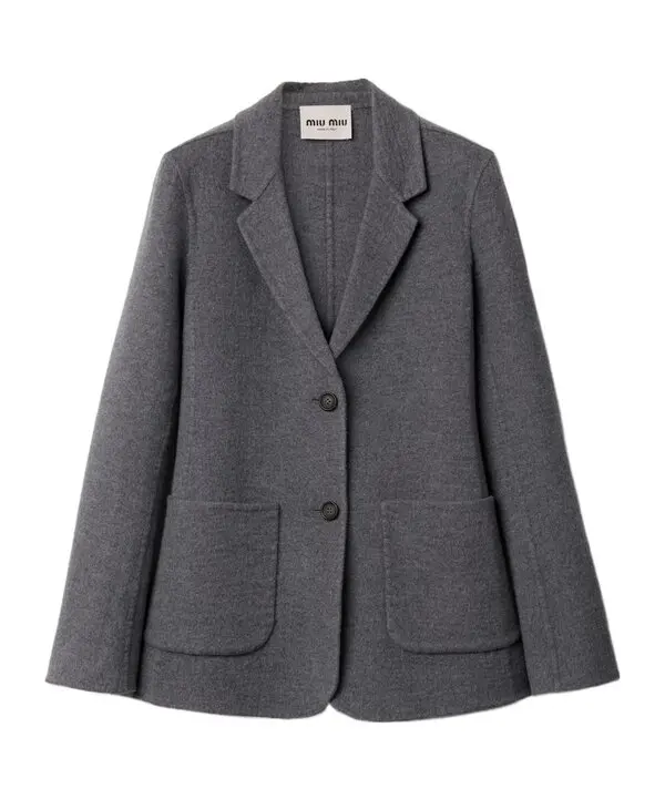 Miu Miu Single-breasted Wool Coat