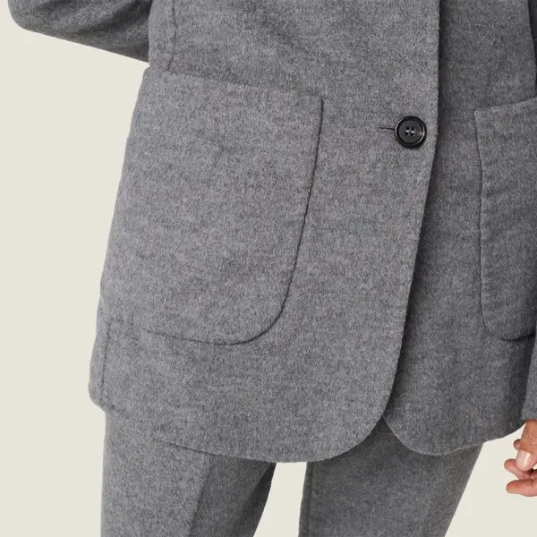 Miu Miu Single-breasted Wool Coat