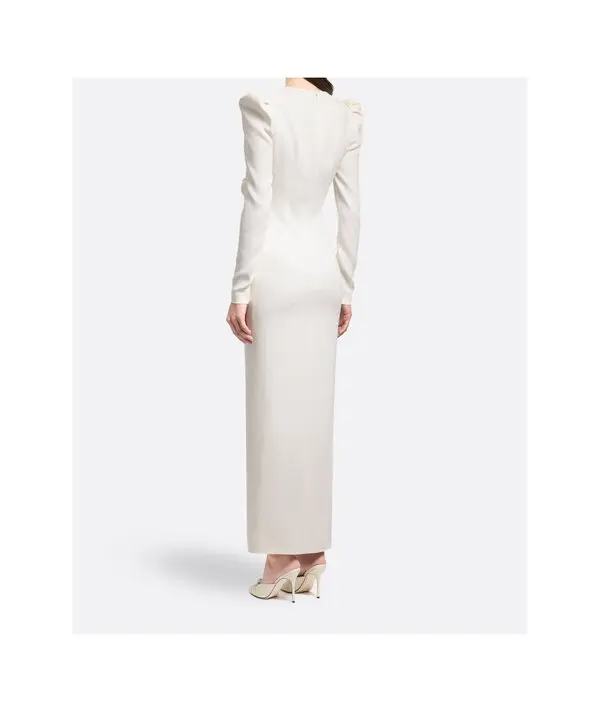 Alessandra Rich Bow-detail Puff-sleeve Dress