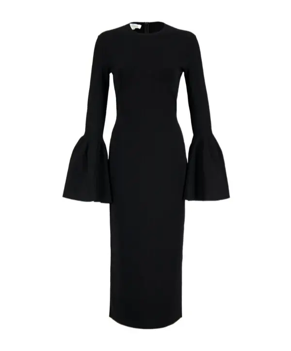 Stella McCartney Knit Midi Dress With Flared Sleeves