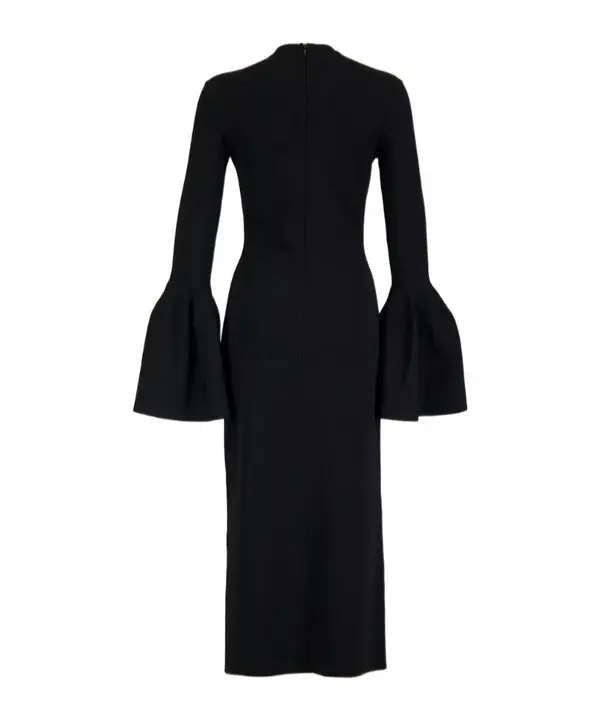 Stella McCartney Knit Midi Dress With Flared Sleeves