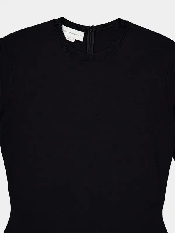Stella McCartney Knit Midi Dress With Flared Sleeves