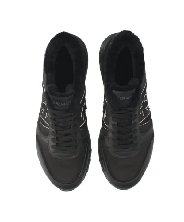 Premiata Round Toe Lace-up Sneakers