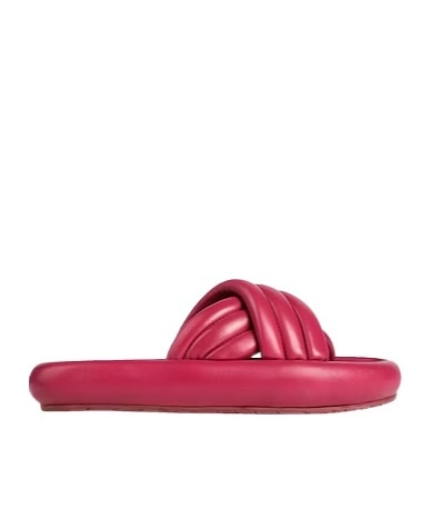 Isabel Marant Étoile Padded Strappy Round Toe Flat Sandals - Red