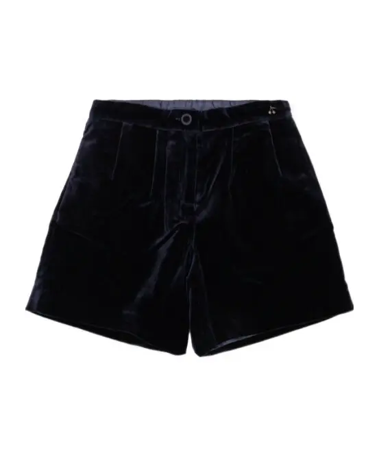 Bonpoint Pleated Velvet Shorts