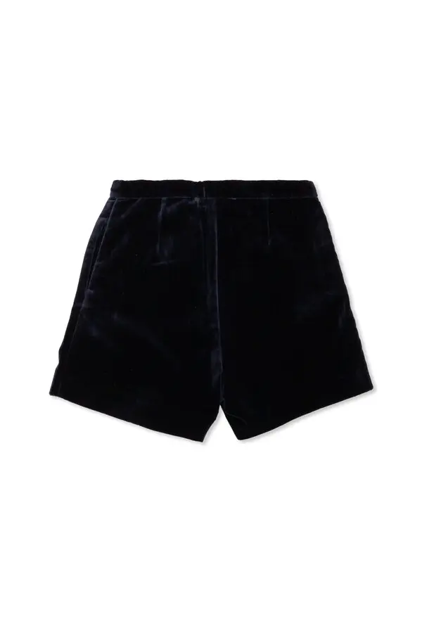 Bonpoint Pleated Velvet Shorts