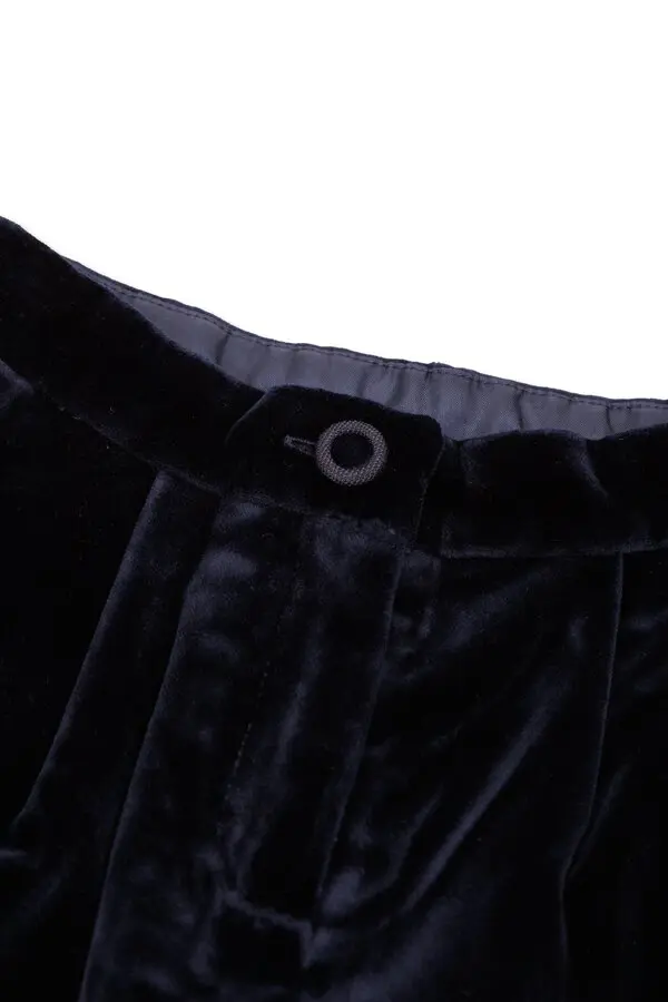 Bonpoint Pleated Velvet Shorts