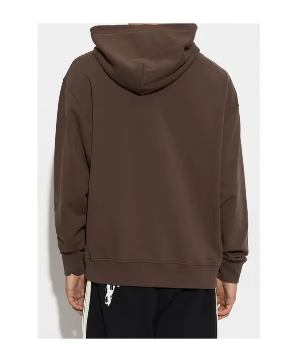 Palm Angels Long Sleeve Hooded Sweatshirt