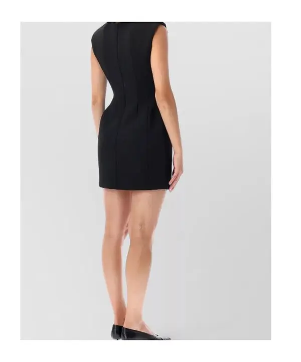 THE FRANKIE SHOP Sleeveless Pleated Mini Dress