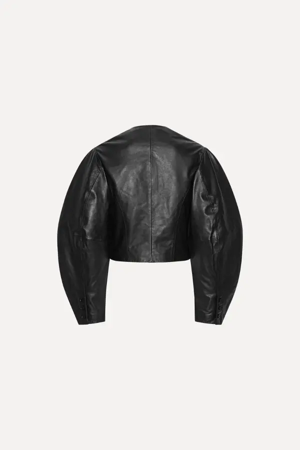 ROTATE BY BIRGER CHRISTENSEN Leather Jacket - Black