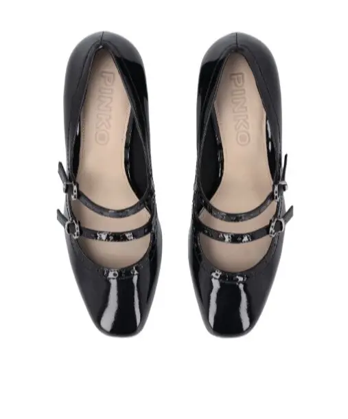 Pinko Patent-finish Brogue-detail Pumps