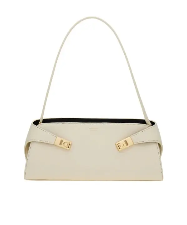 FERRAGAMO East-west Hug Shoulder Bag - Mascarpone