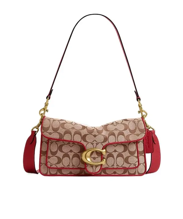 COACH Tabby Shoulder Bag 26 In Signature Jacquard - Brown
