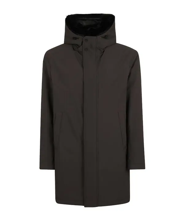 Herno Hooded Parka With Concealed Fastening