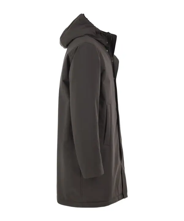 Herno Hooded Parka With Concealed Fastening