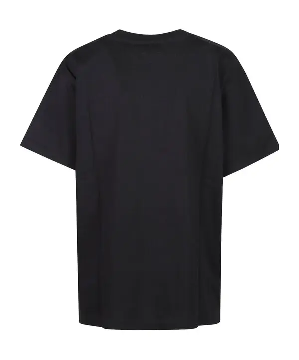 Elisabetta Franchi Cotton Short-sleeve T-shirt With Flocked Logo