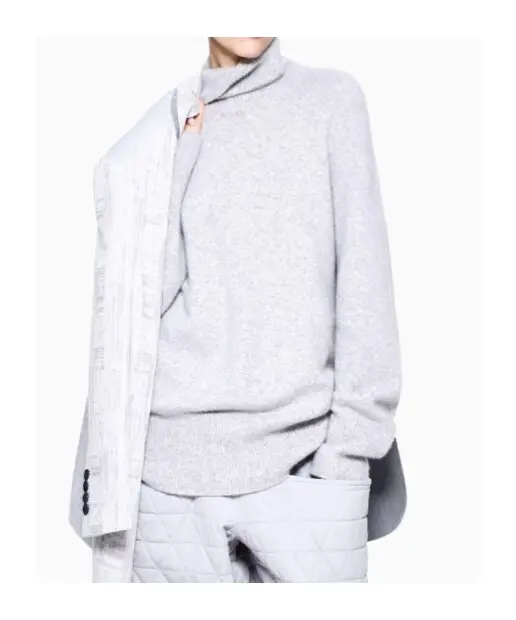 Giorgio Armani Oversized Turtleneck Sweater In Pure Cashmere Jersey