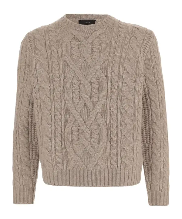 Vince Cable-knit Crew Neck Knitted Sweater