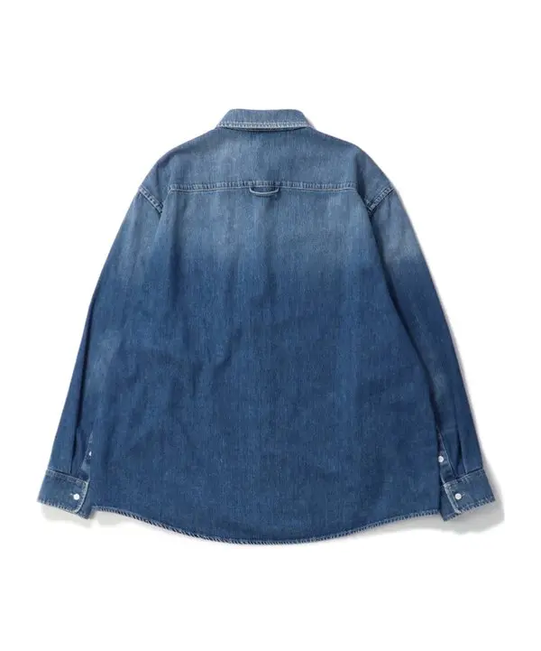 Marni Logo Embroidered Denim Shirt Jacket