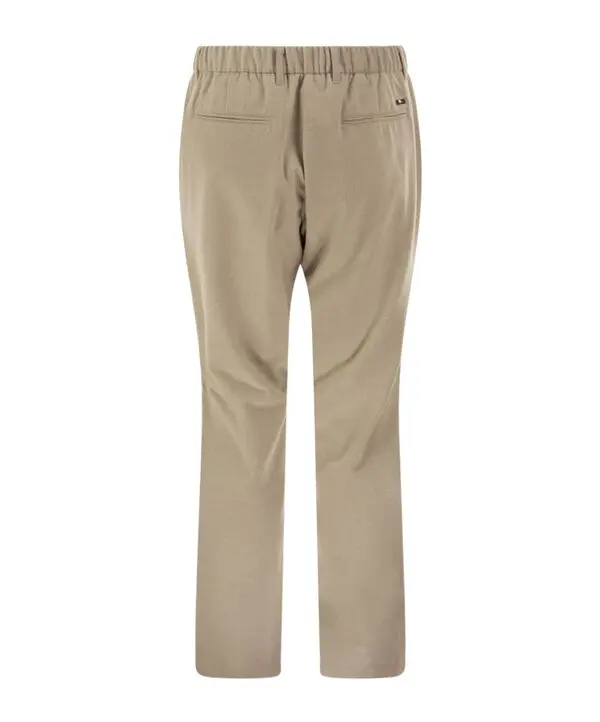 Herno Elasticated Waist Straight-leg Trousers