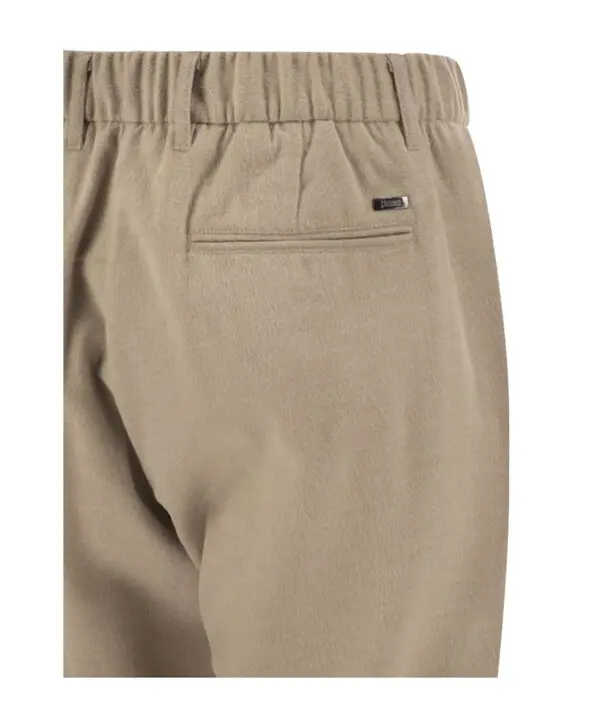 Herno Elasticated Waist Straight-leg Trousers