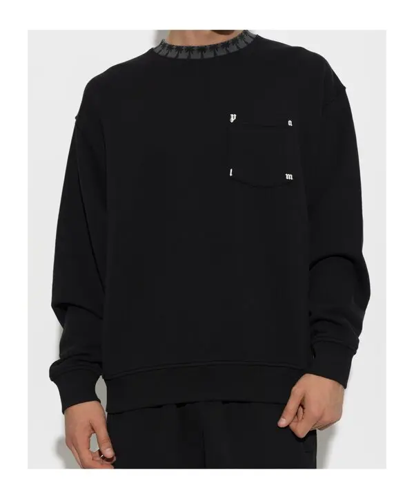 Palm Angels Long-sleeve Sweatshirt With Chest Pocket