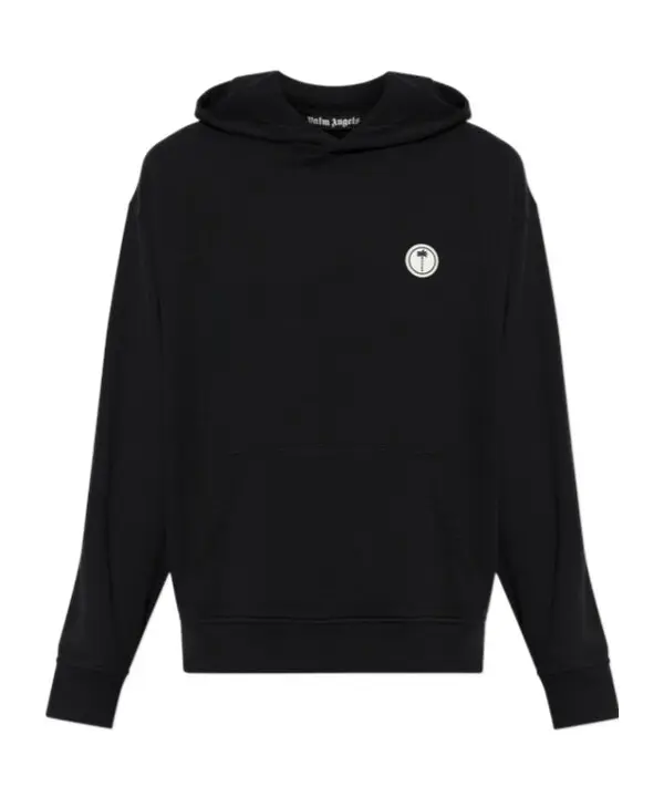 Palm Angels Long-sleeve Hooded Sweatshirt With Logo Patch