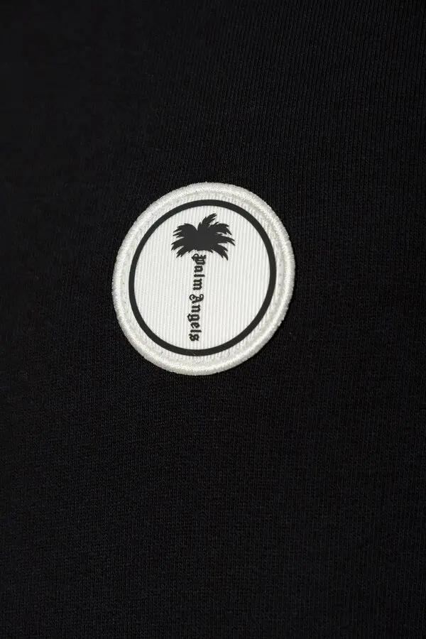 Palm Angels Long-sleeve Hooded Sweatshirt With Logo Patch