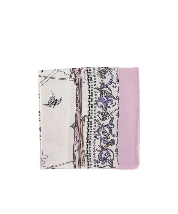 FERRAGAMO Printed Rectangular Scarf - No